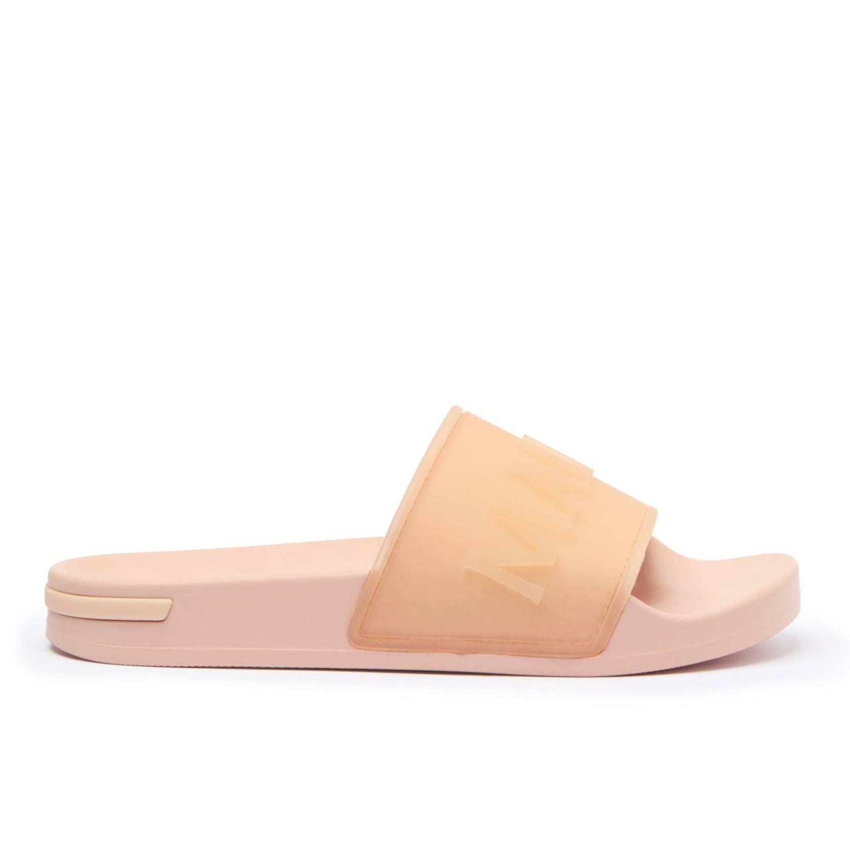 Serif Slide Clear Pink Womens – Mallet London - EU